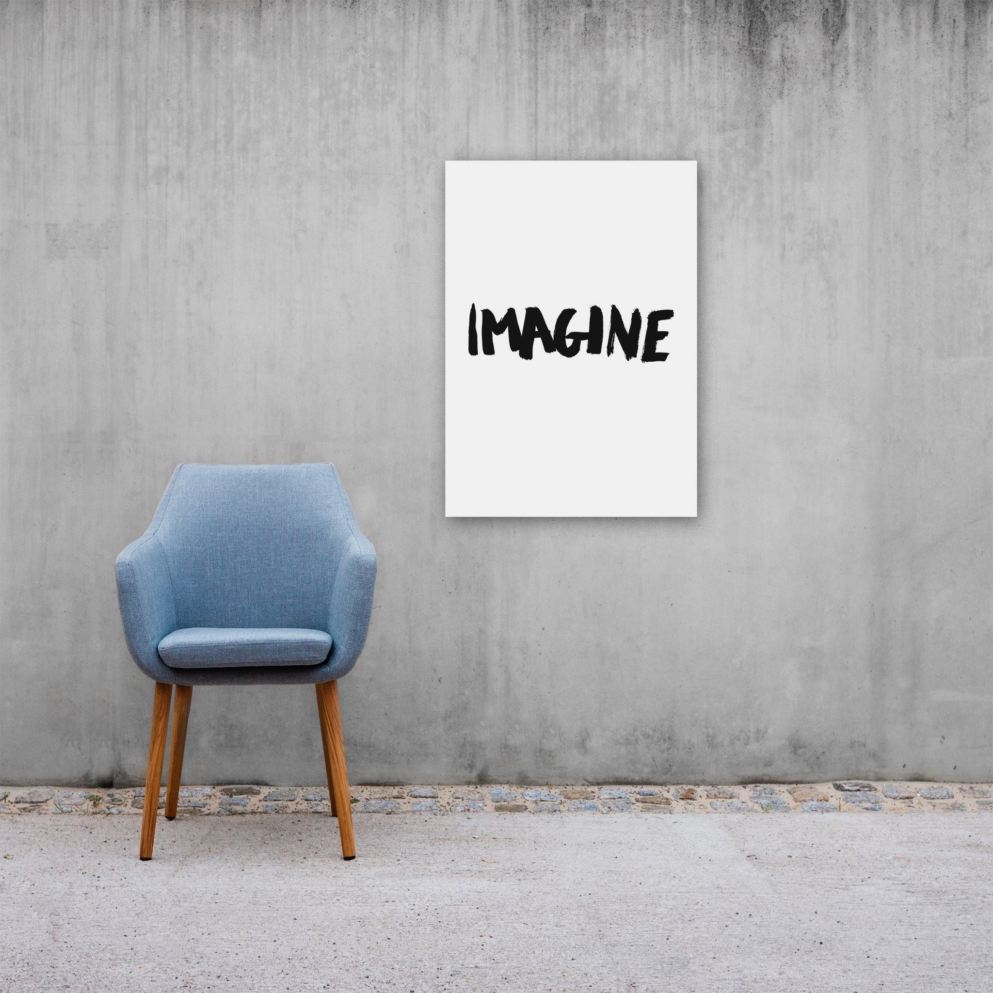 Imagine, Poster, White – Pop Music Wisdom